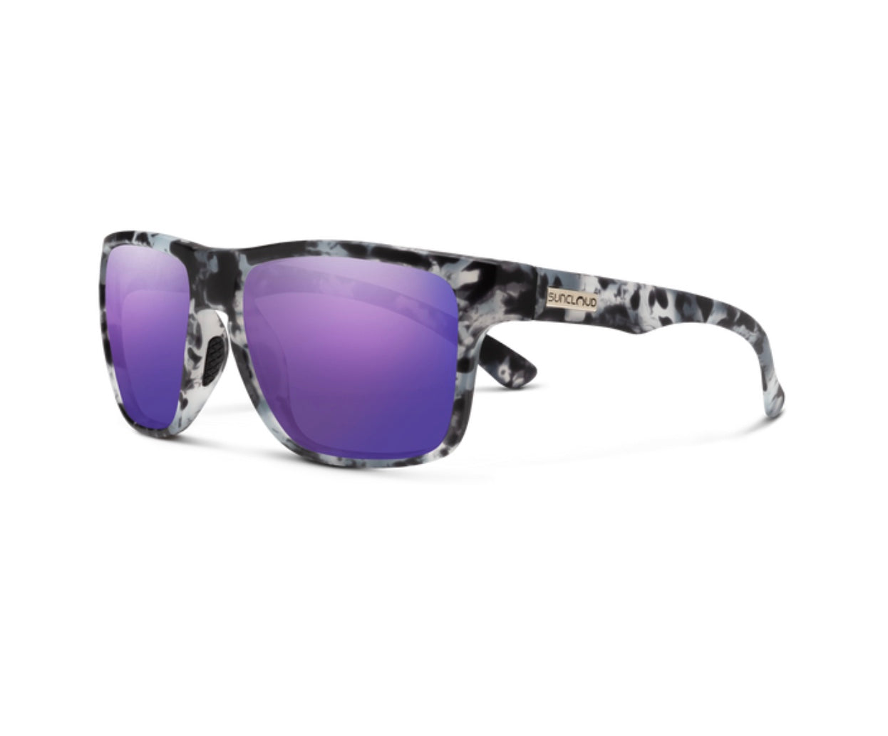 Suncloud Rambler Polarized Sunglasses - Matte Ice Tortoise/Polar Purpl ...